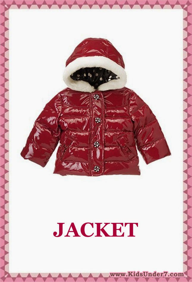 Clothes Flashcards | Craetive Kids Colouring