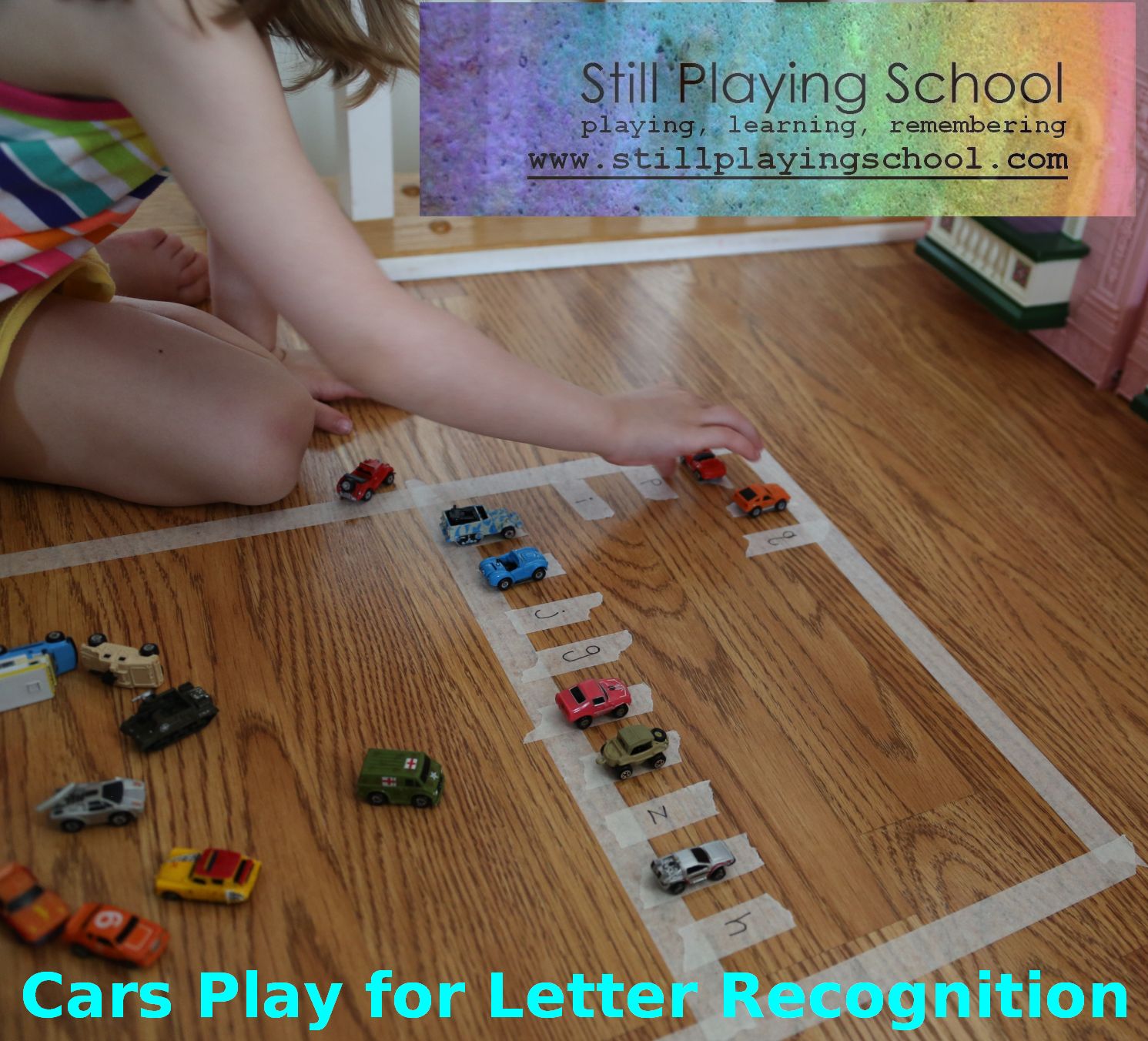 Cars Play for Letter Recognition | Still Playing School