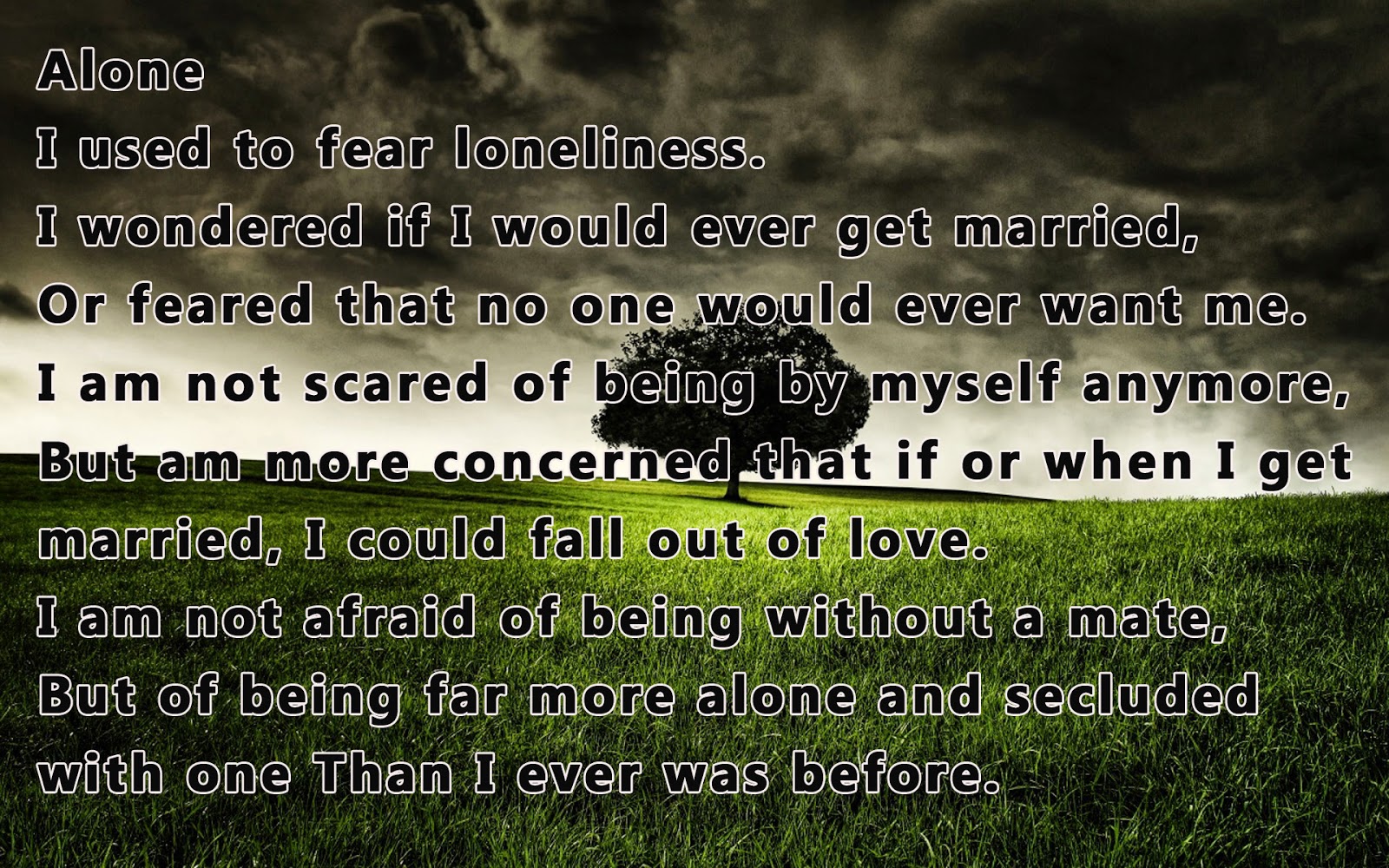 Alone Poems By Famous Poets With Images Vol 1 - Poetry Likers