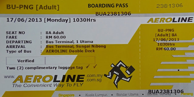 My Very First Blog: Taking The Aeroline Bus To Penang