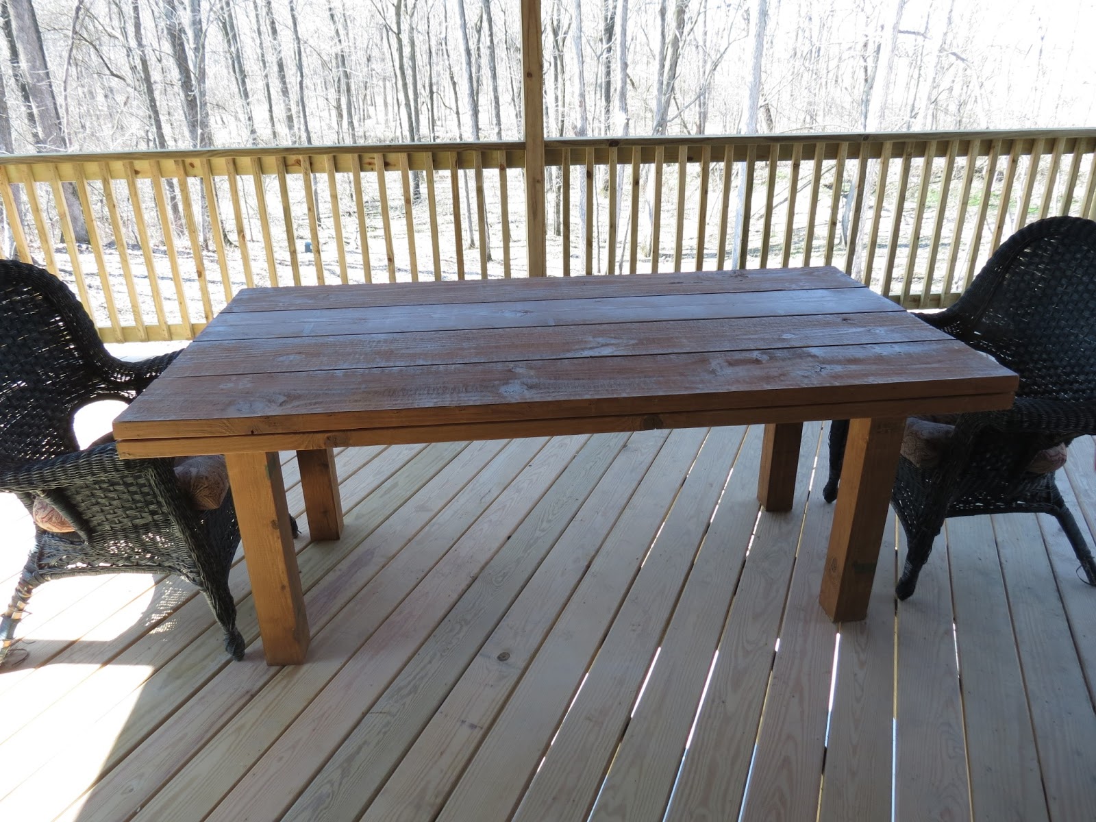 Let's Just Build a House!: Simple DIY Patio Table reveal
