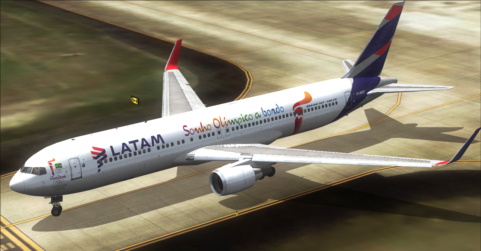 [FS2004/FSX/P3D] LATAM Airlines Boeing 767-300ER PT-MSY SkySpirit 2010