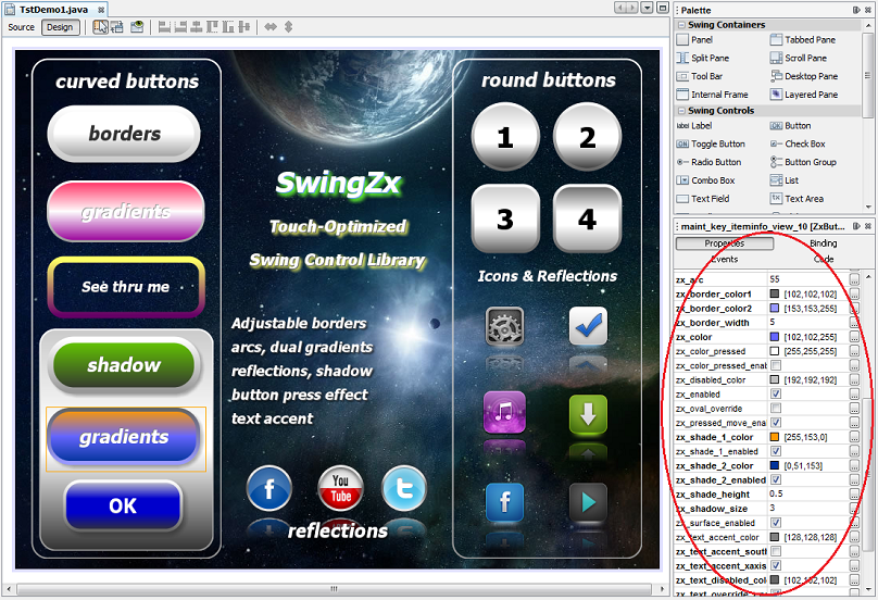 Rivers: SwingZx : Java Swing Component Library for Touch-Applications