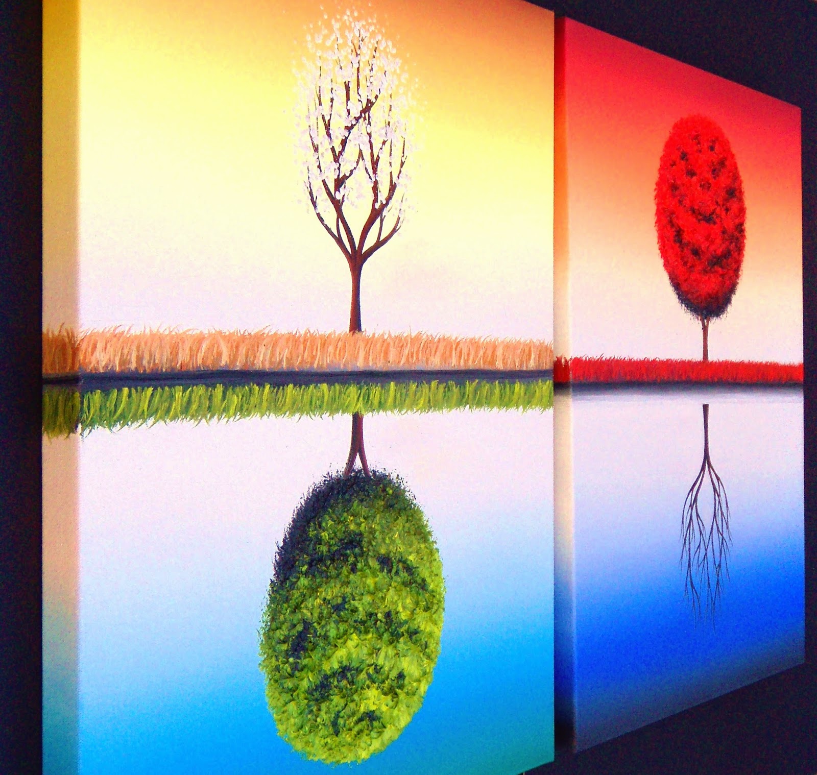 4 Seasons Abstract Painting
