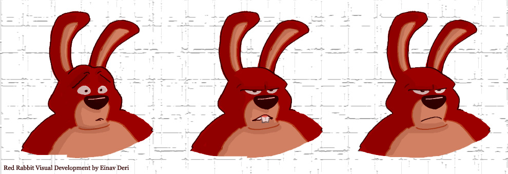 The Cartoon Funny: Red Rabbits Visual Development