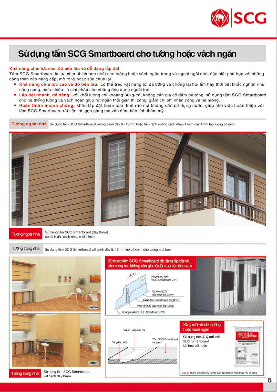 Catalog tấm Xi Măng Smatboard SCG Thái Lan ~ VLXD5S