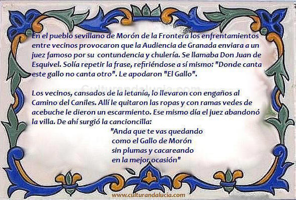 EL TAO DE DAMBROCISA: LA LEYENDA DEL GALLO DE MORÓN