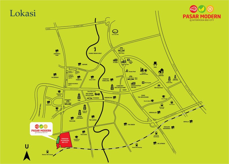 Kios Pasar Modern Intermoda BSD City mulai 500 Juta | Properti Baru ...