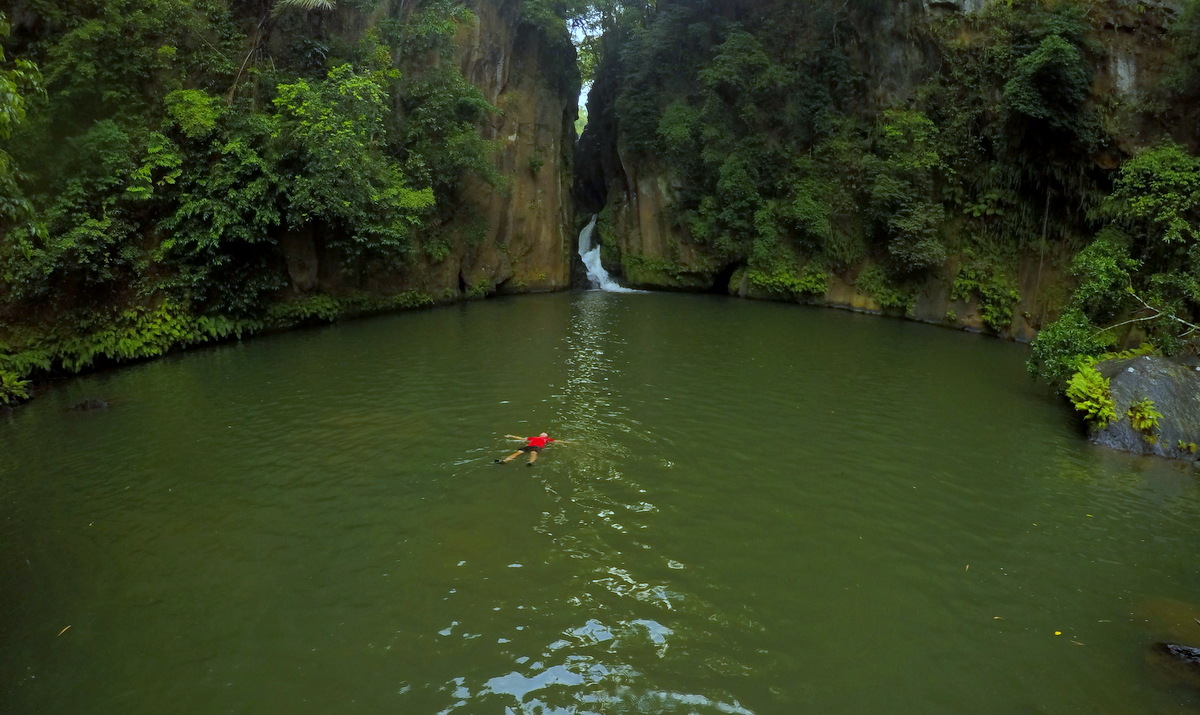 Malibiclibic Falls, Bailen Cavite - moredantravels