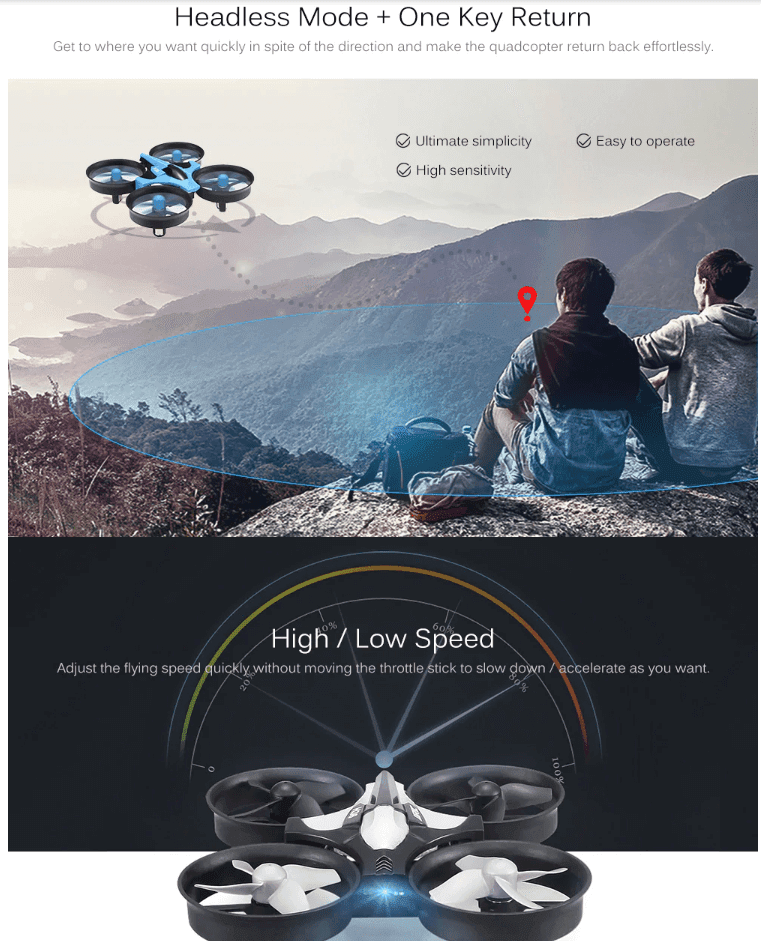 Dron kvadrokopter P36 Mini RC SpyShop letalnik - Spy Shop