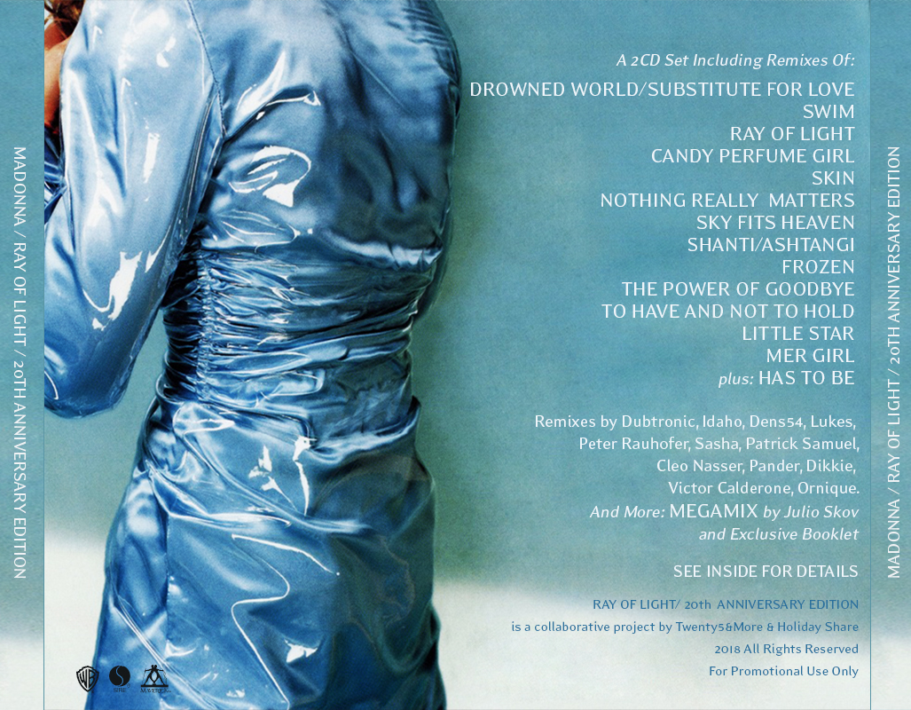 Madonna FanMade Covers: Ray of Light - 20th Anniversary Edition