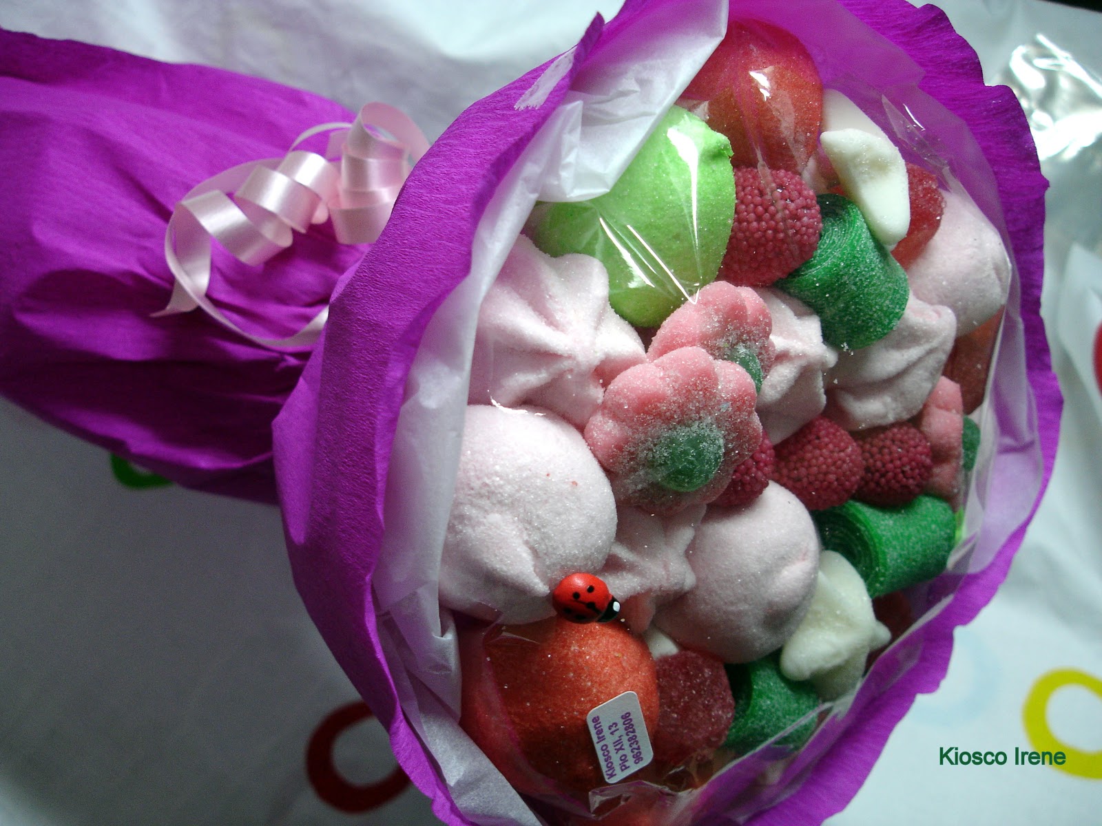 KIOSCO IRENE: 1 ramo de chuches en rosa para darle unos regalos de ...