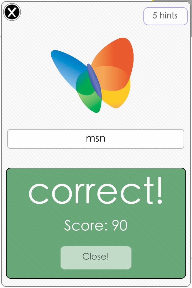 Logos Quiz iPad Game: msn