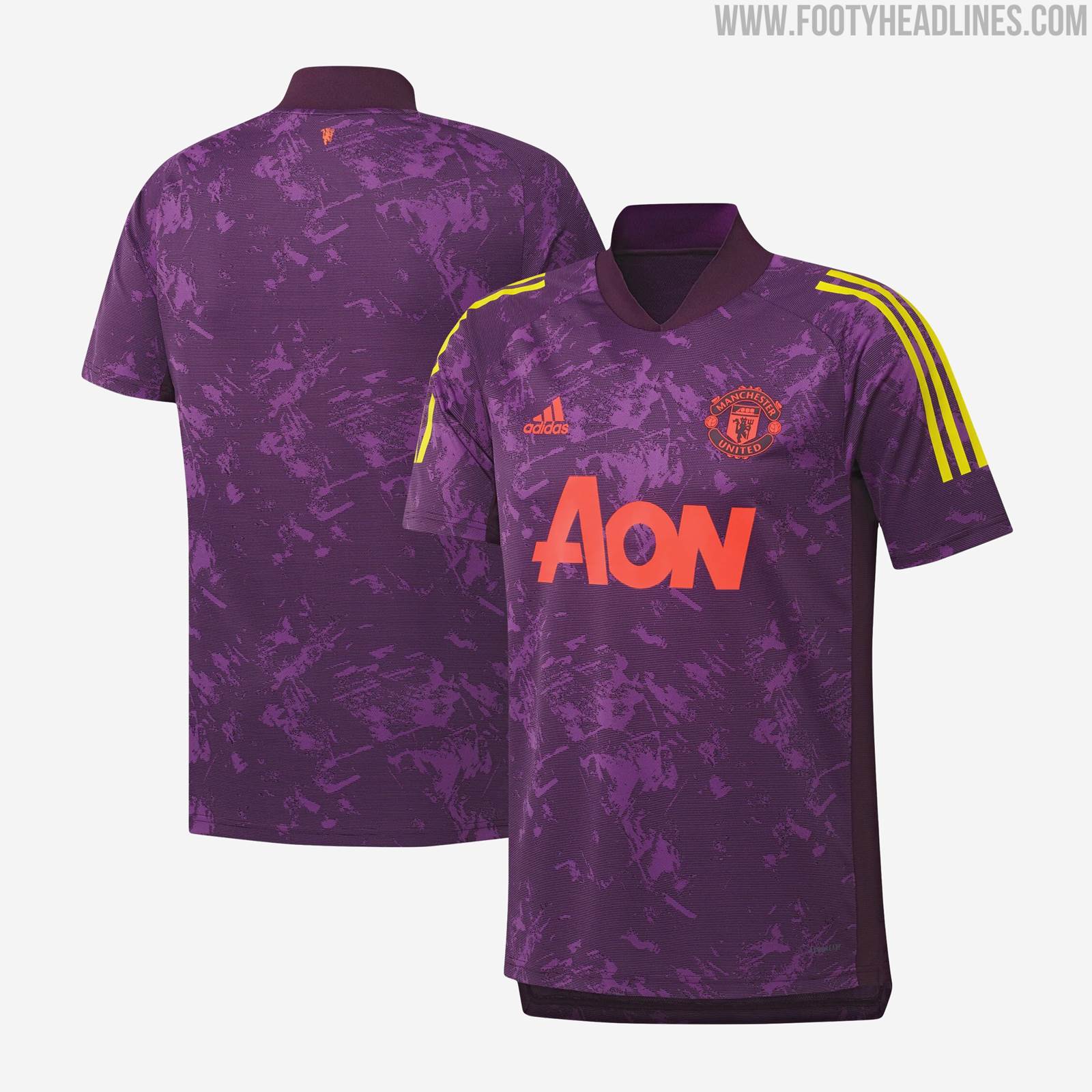 Garish Manchester United 20-21 Champions League Pre-Match Shirt ...