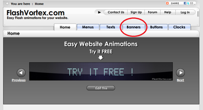 Membuat Animasi Flash Pada Blog Dengan FlashVortex - Coretanku
