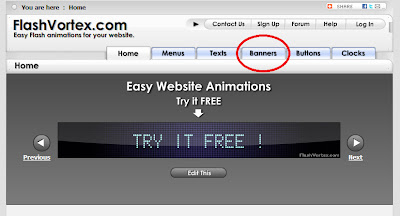 Membuat Animasi Flash Pada Blog Dengan FlashVortex - Coretanku