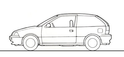 Robertwb70: Geo Metro line drawing