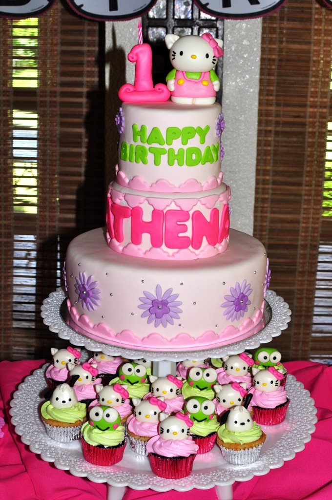 emily bakes cakes: Athena's Hello Kitty and Friends Birthday Cake