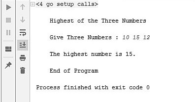 Free Programming Source Codes and Computer Programming Tutorials: Highest of the Three Numbers in Go