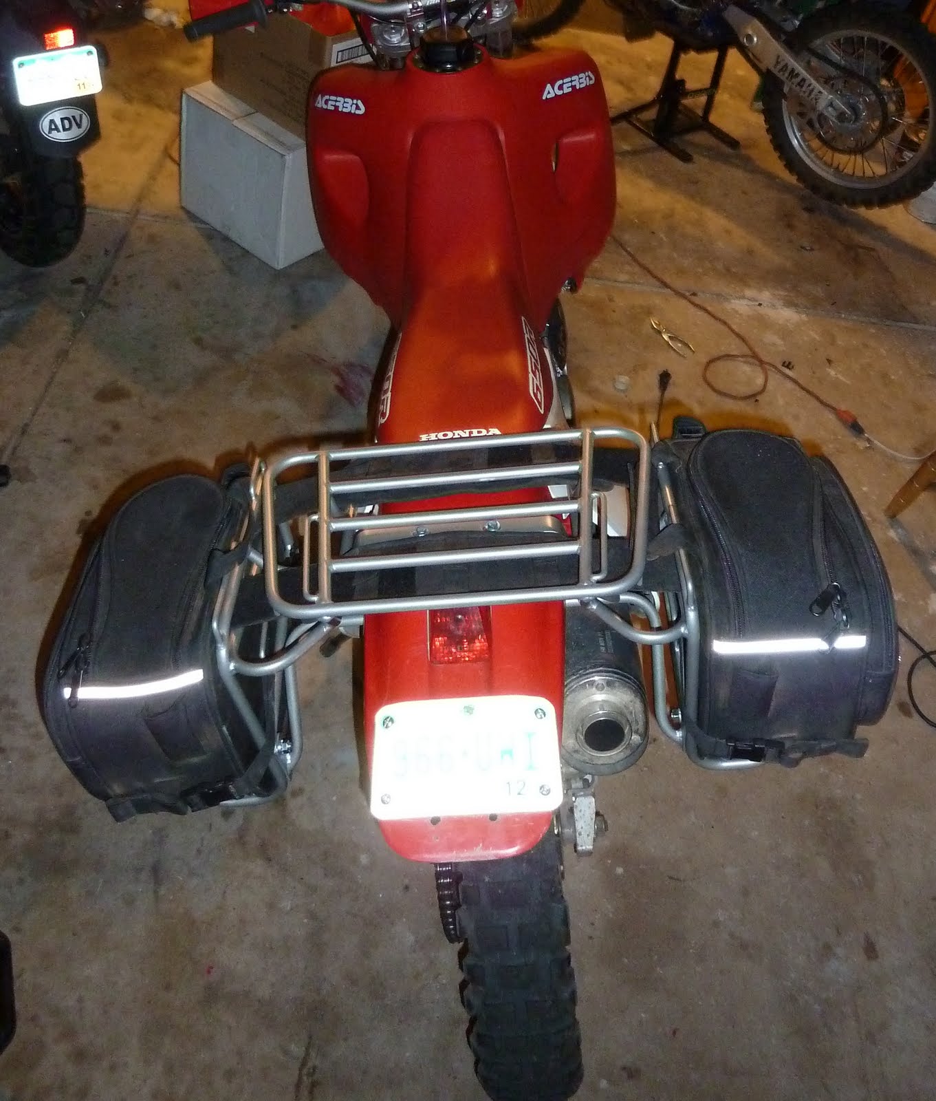 Adventures on Motorcycles: A Rack for the XR650R