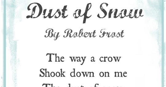 Looking at Literature -- English II IS 2015-2016: Snow Day Poems