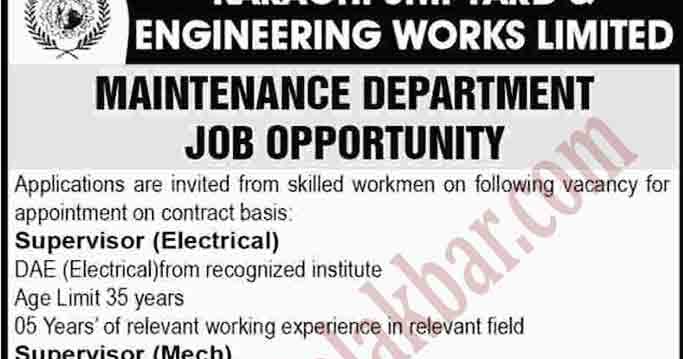 Engineering Jobs Opportunities in Maintenance Department Shipyard and ...