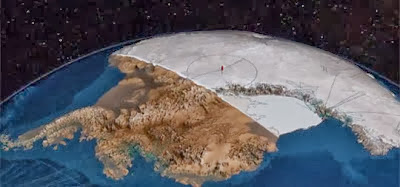 How it look like if there is no ice at the South Pole