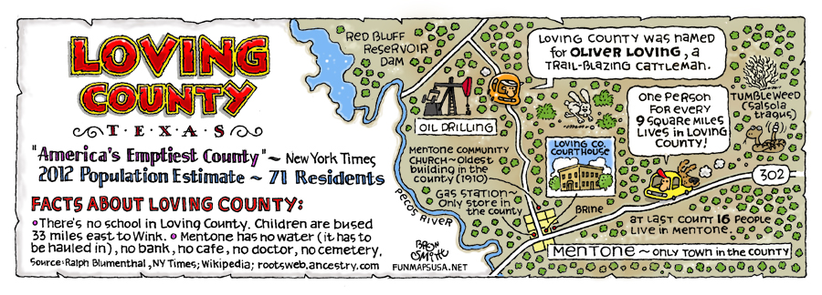 Bron Smith's Flights of Fantasy: Loving County, Texas: The Least ...