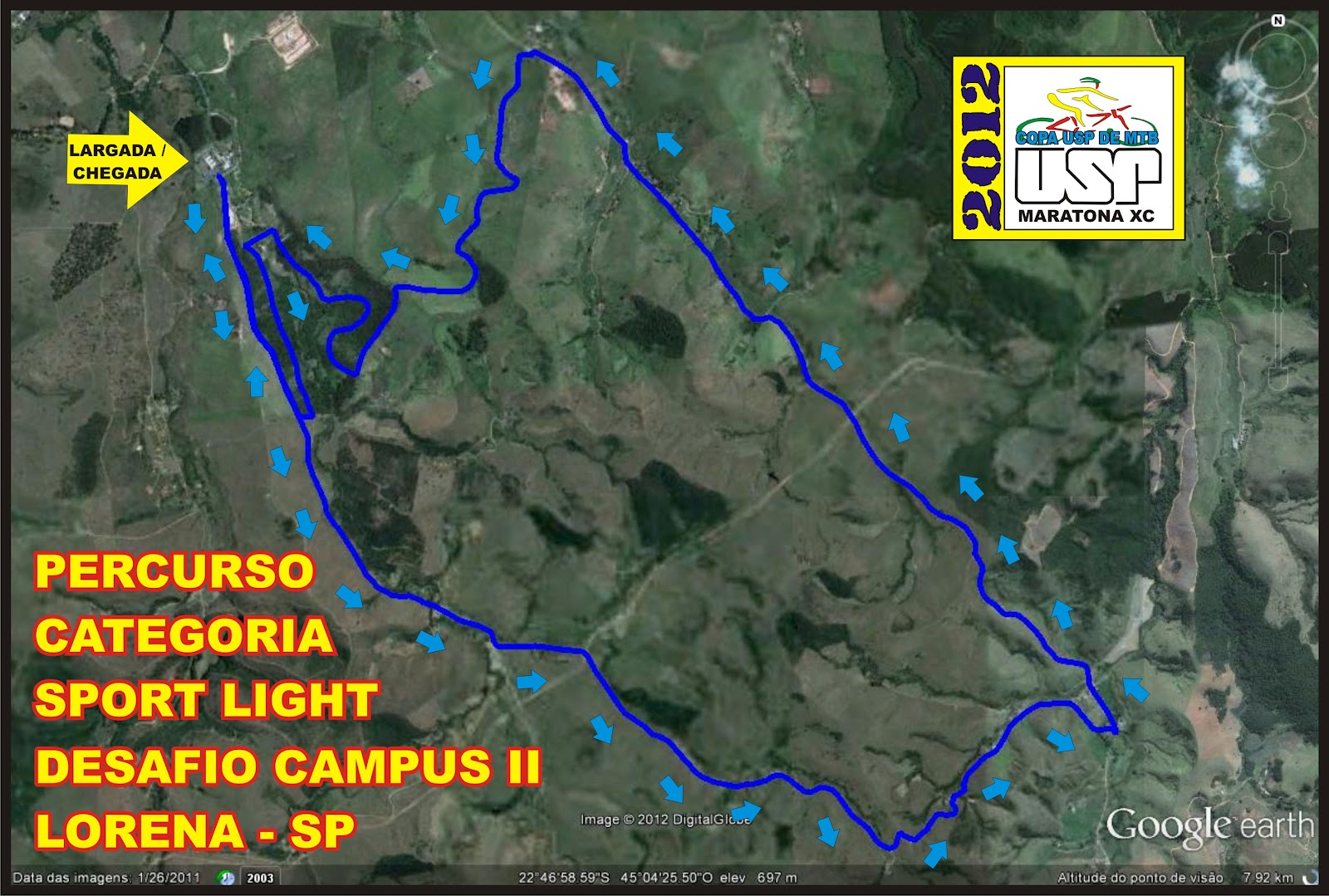 PEDAL ADVENTURE: DESAFIO CAMPUS II - Mapas de percurso e altimetria