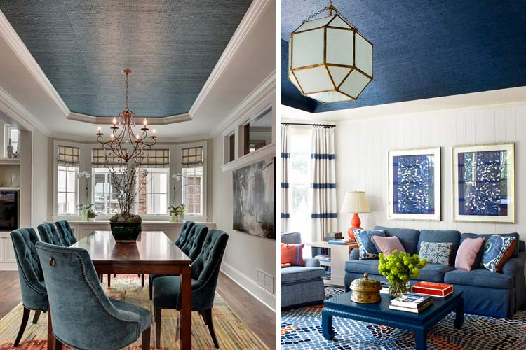 Marzua: Techos decorados con telas