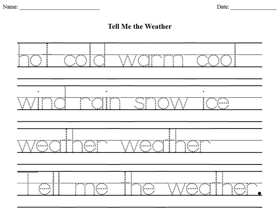 The Homeschool Voyager: Keeping a Weather Record