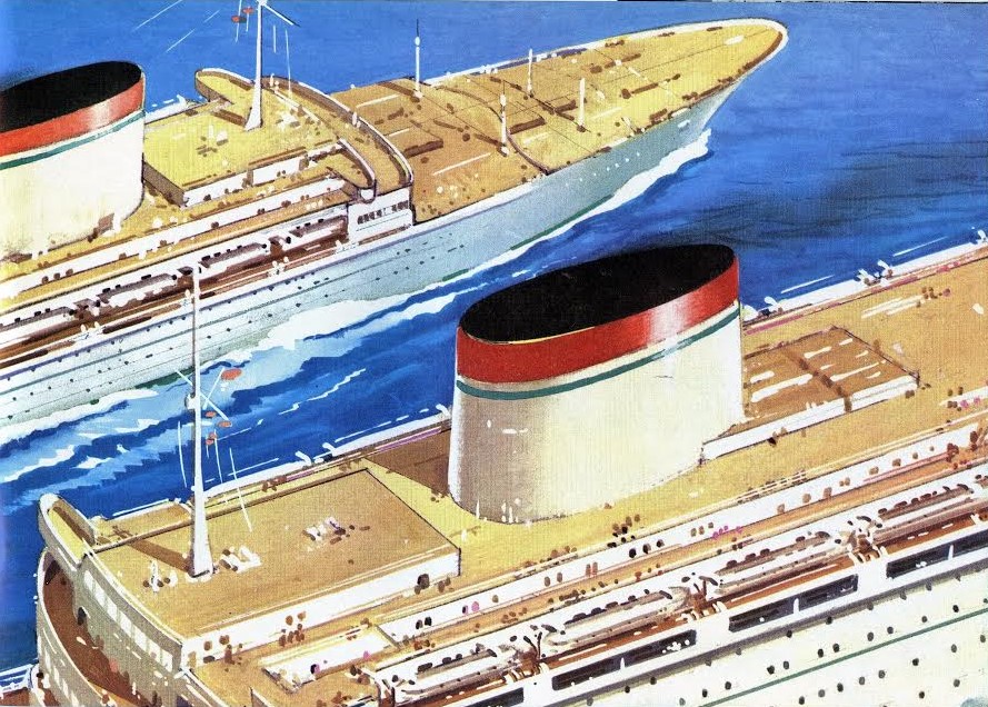 SHIPS & THE SEA - BLOGUE dos NAVIOS e do MAR: AUGUSTUS and GIULIO CESARE