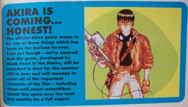 Hardcore Gaming 101 - Blog: Location of unreleased Akira prototypes