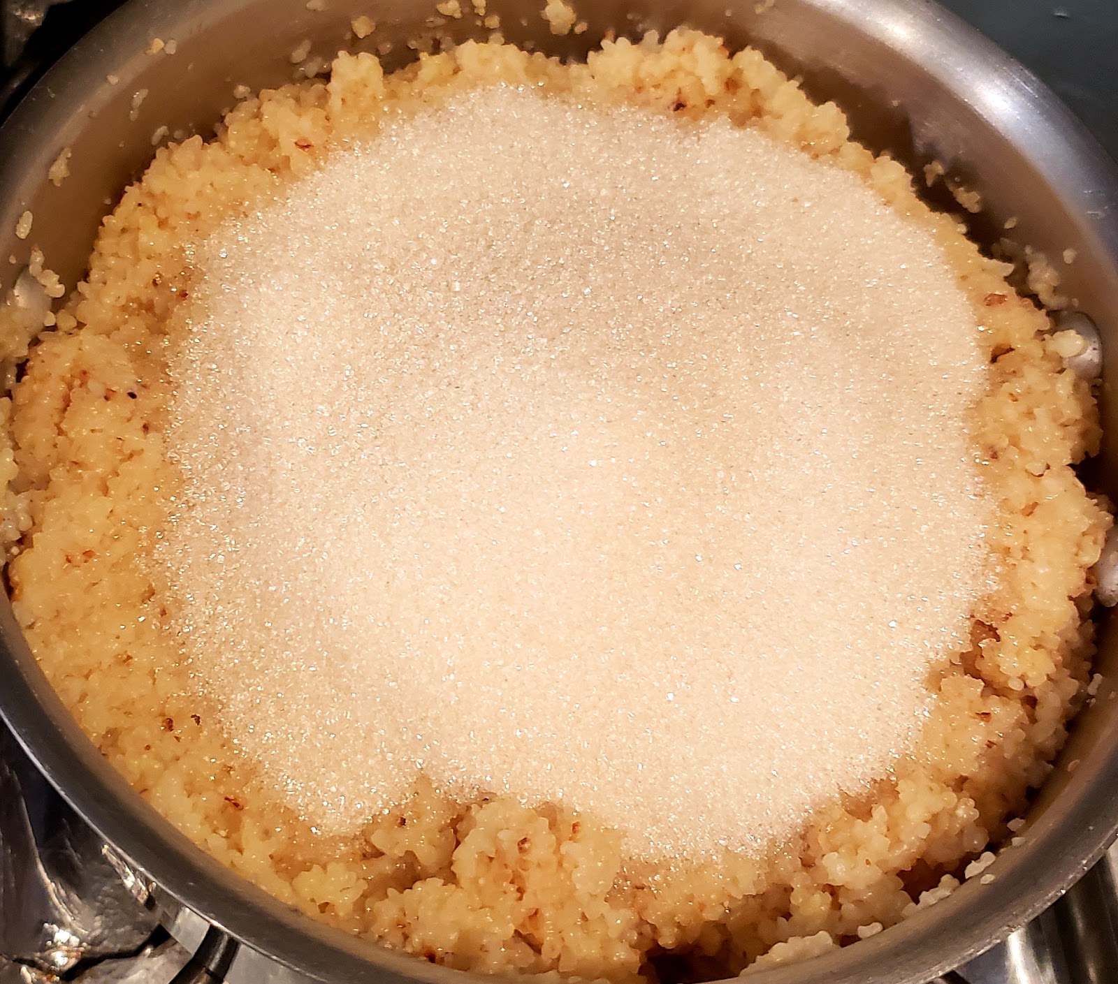 Cracked Wheat Halwa/Godhuma Rava Halwa