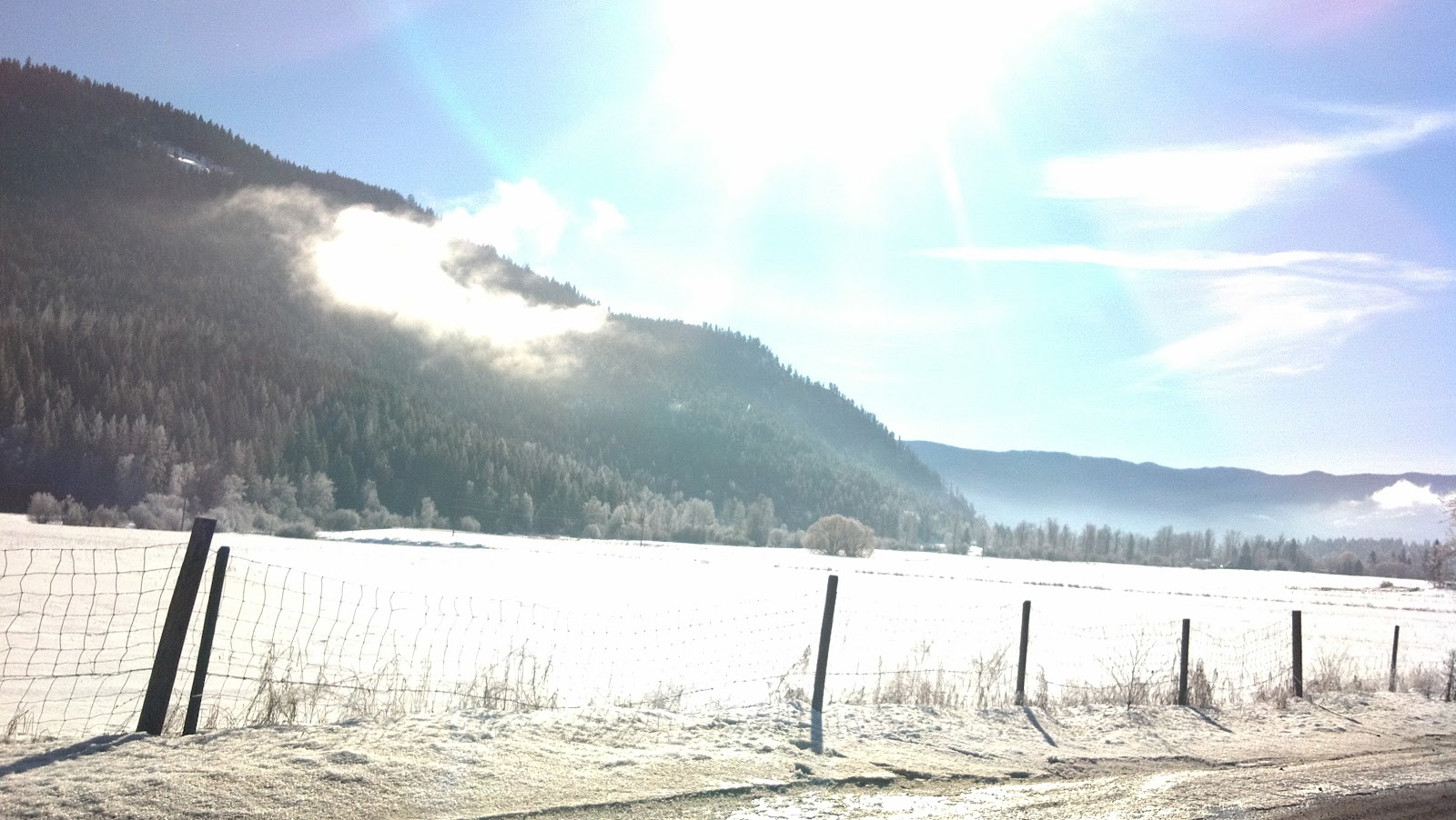 Robert's thoughts for today...: Sunshine in Lumby BC