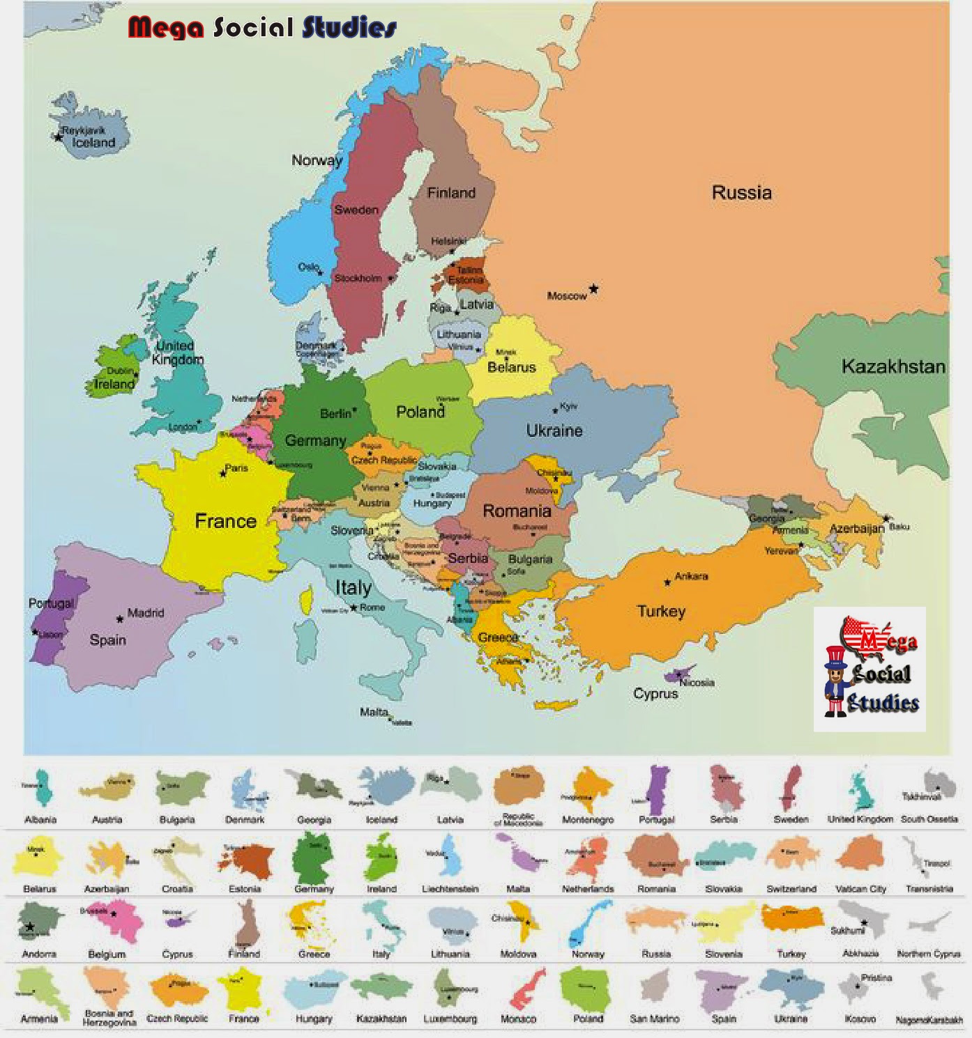 LEARNING TOGETHER: MAP OF EUROPE