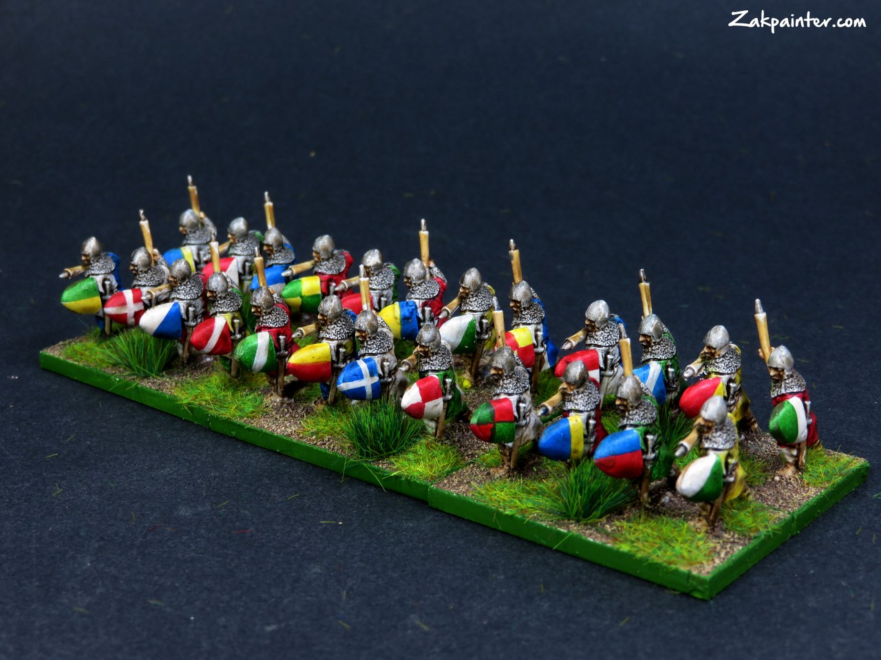 ZakGallery: Painted 15mm MEDIEVAL INFANTRY WITH PLANÇON A PICOT