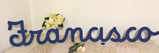 las letras de Francisco...