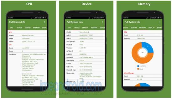 Aplikasi keempat yang dapat digunakan untuk mengecek spek hp adalah dengan nama full system info.
