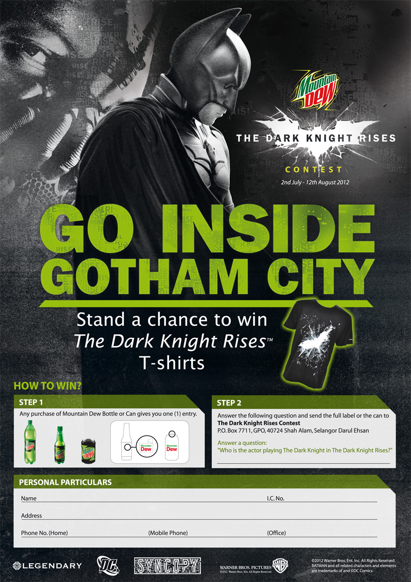 My finding / explorer in KL life: MOUNTAIN DEW – THE DARK KNIGHT RISES ...