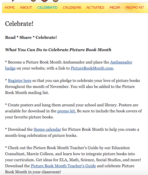 The Library Voice: Picture Book Month....A Time To Celebrate & Share ...