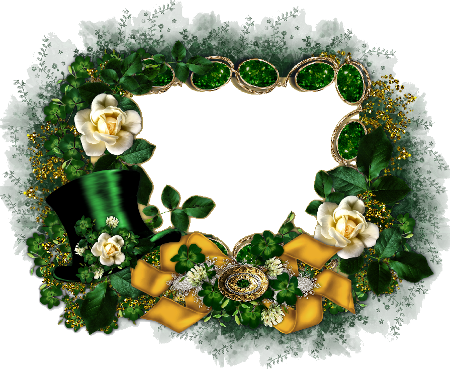 KOKŠOZA - digiscrapbook: SVATÝ PATRIK RÁMEČKY - SAINT PATRICK FRAME