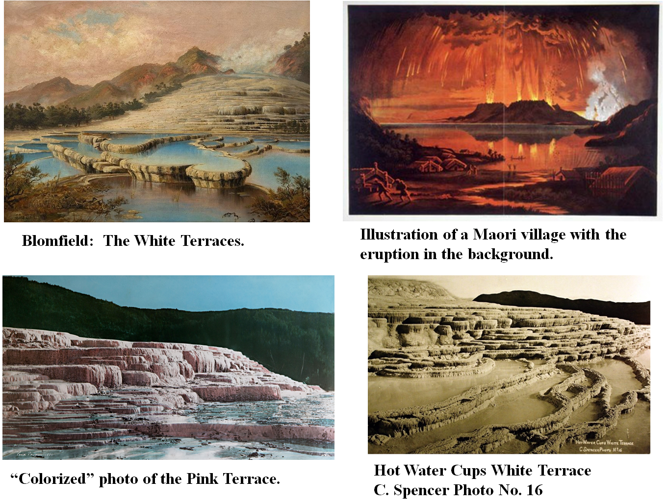 Geo Gold Emmons: The Pink and White Terraces of Lake Rotomahana, NZ