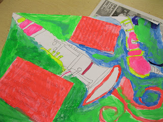 The Art Room at The Falcon Academy of Creative Arts: 4th grade art