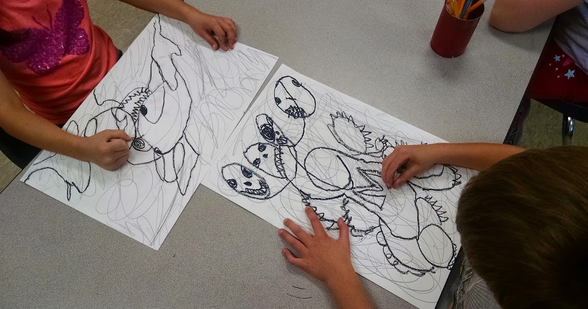 Art Teacher 101: Fantasy Monsters (Scribble Drawings)