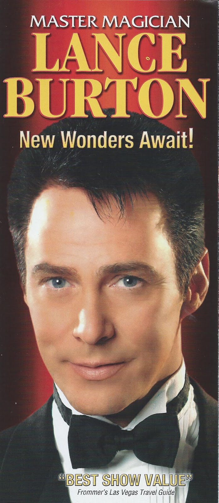 IT'S PURE ENTERTAINMENT..: LANCE BURTON ..MASTER MAGICIAN .. MONTE ...
