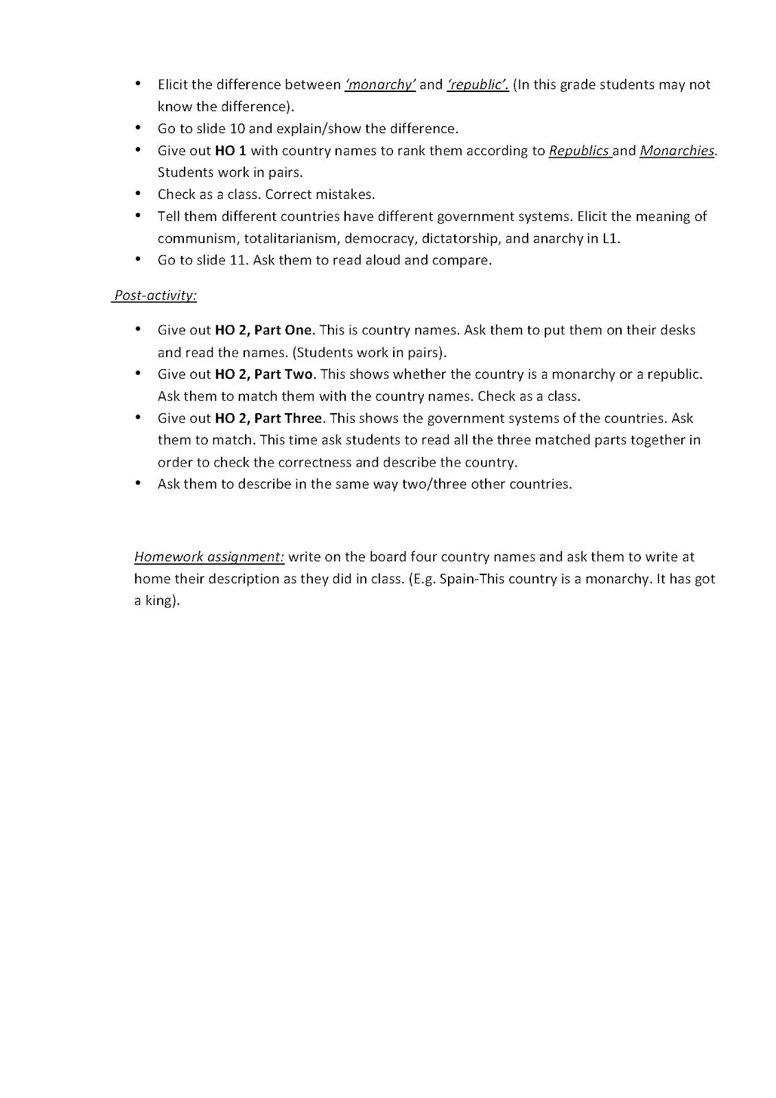 ++Materials Development in Support of Classroom Objectives: Systems of ...