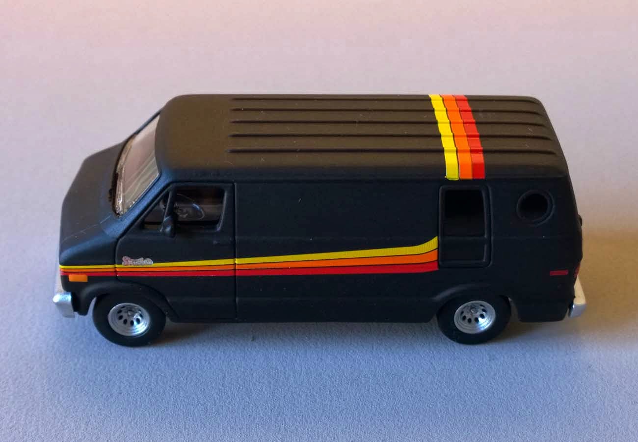 Sixty Four Ever Diecast: 1976 Dodge B-100 Van by GreenLight