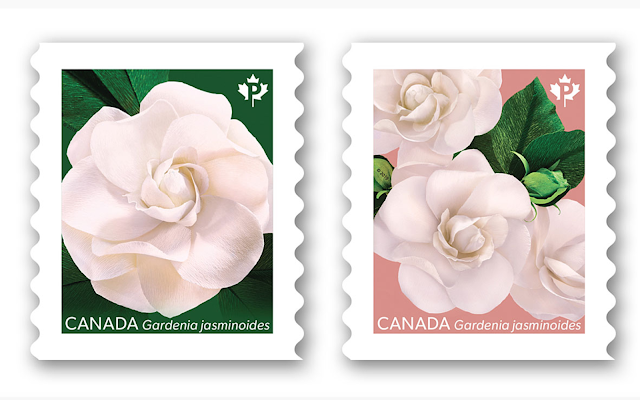My Paper Flowers are Featured on Canada Post Stamps!
