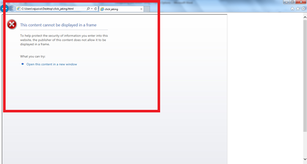 Learn And Shine Clickjacking Prevention Using X Frame Options And J2ee Filter